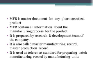 Master formula record | PPTX