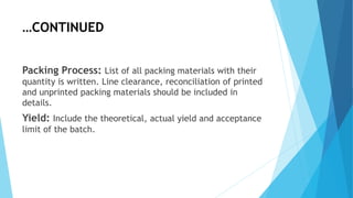 Master formula record | PPTX