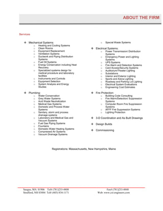 CSI Engineering Brochure | PDF