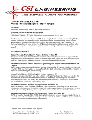 CSI Engineering Brochure | PDF