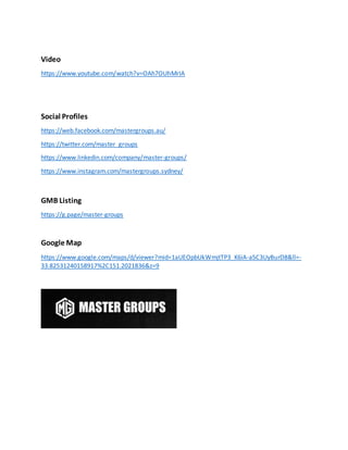 Master groups | PDF