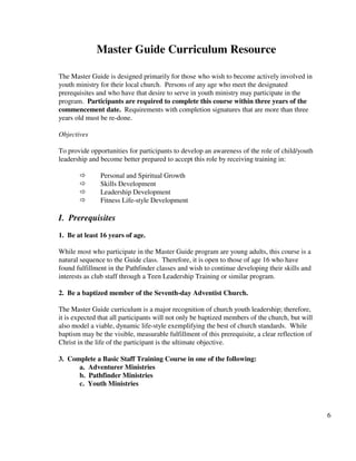 Master guide manual | PDF