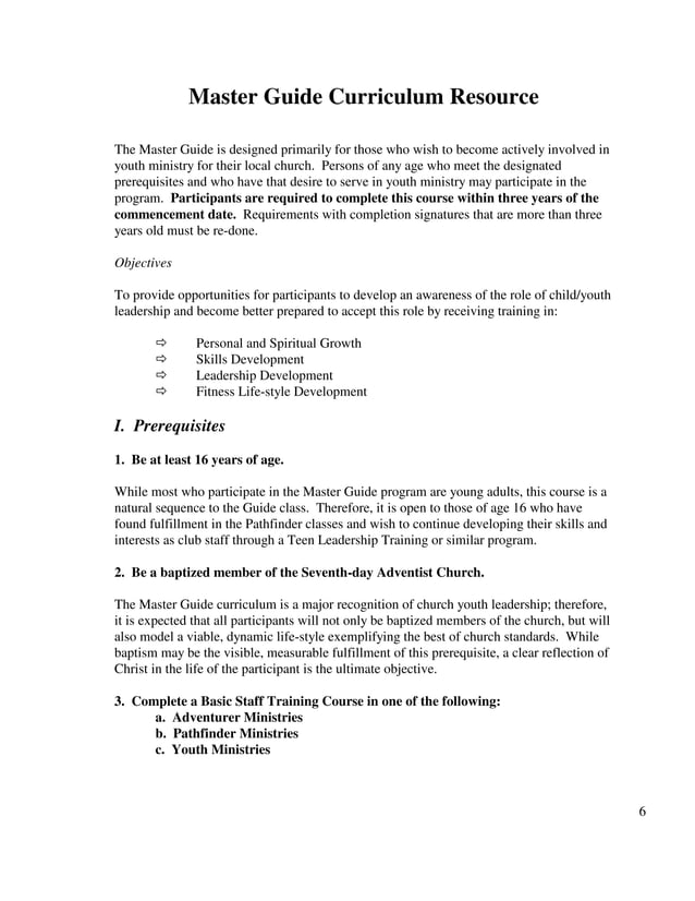 Master guide manual | PDF