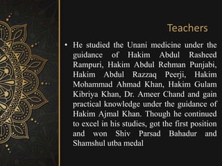 Hakim Kabiruddin Master healer of modern era.pptx