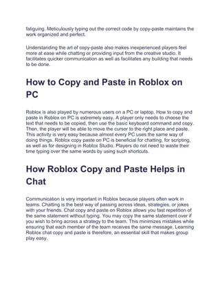 Master How to Use Roblox Copy and Paste Easily.docx