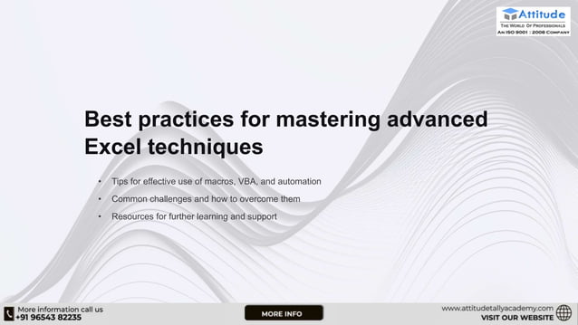 Mastering Advanced Excel Techniques Macros Vba And Automationpptx
