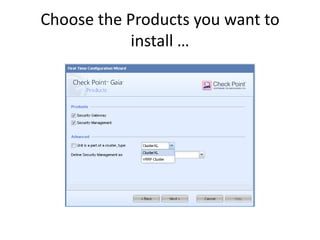 Mastering checkpoint-1-basic-installation | PPTX