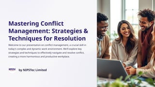 Mastering Conflict Management: Soft Skills for Corporate Success | PPT