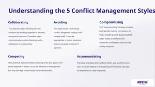 Mastering Conflict Management: Soft Skills for Corporate Success | PPTX