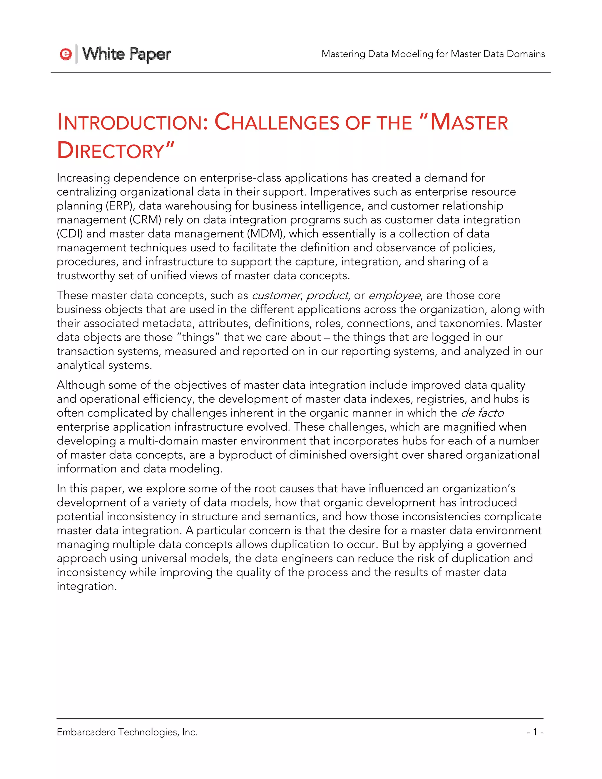 Mastering data-modeling-for-master-data-domains | PDF | Databases | Computer Software and ...