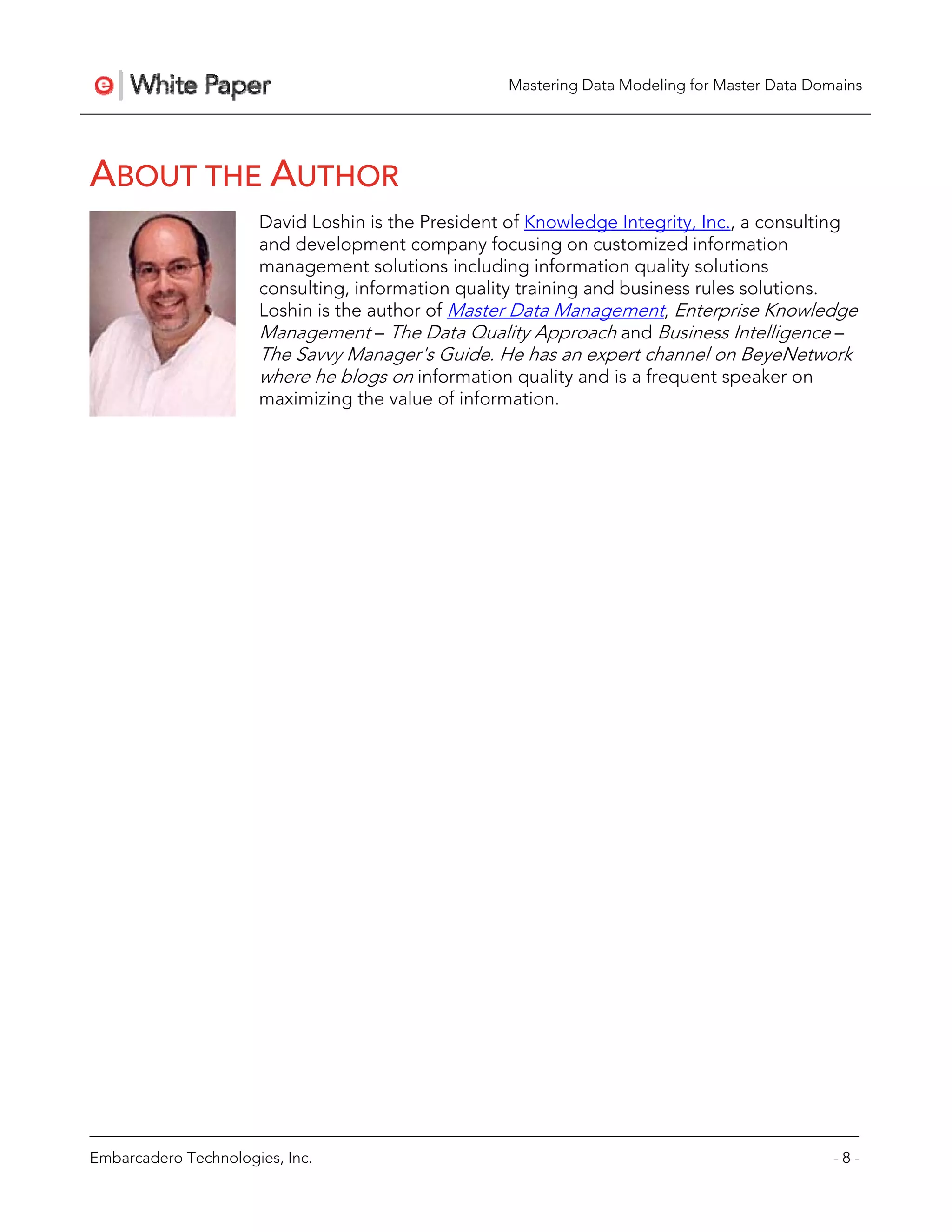 Mastering data-modeling-for-master-data-domains | PDF | Databases | Computer Software and ...