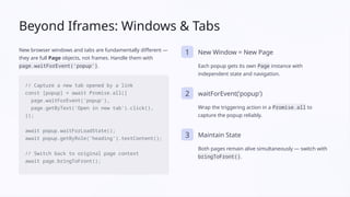 Frames & Iframes in Playwright Better test coverage | PPTX