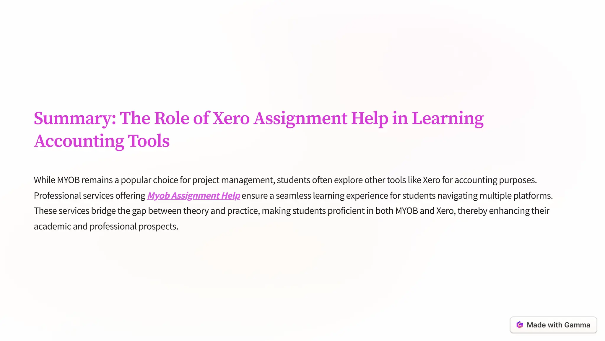 Mastering MYOB: A Comprehensive Guide for students | PDF