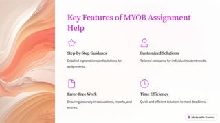 Mastering MYOB: A Comprehensive Guide for students | PPT