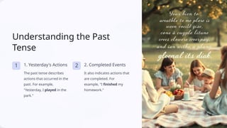Past and Present Tenses for Elemntary students | PPT