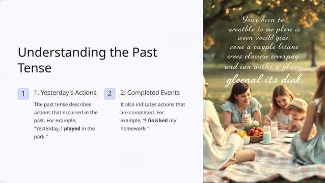 Past and Present Tenses for Elemntary students | PPT