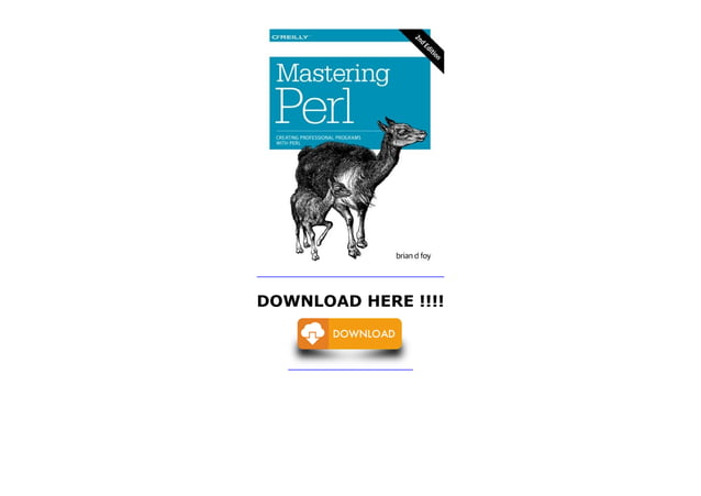Mastering Perl | PPT