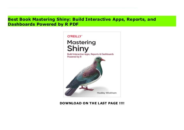 Best Book Mastering Shiny: Build Interactive Apps, Reports, and Dashboards