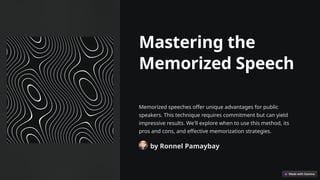 Mastering-the-Memorized -Speech.pptx