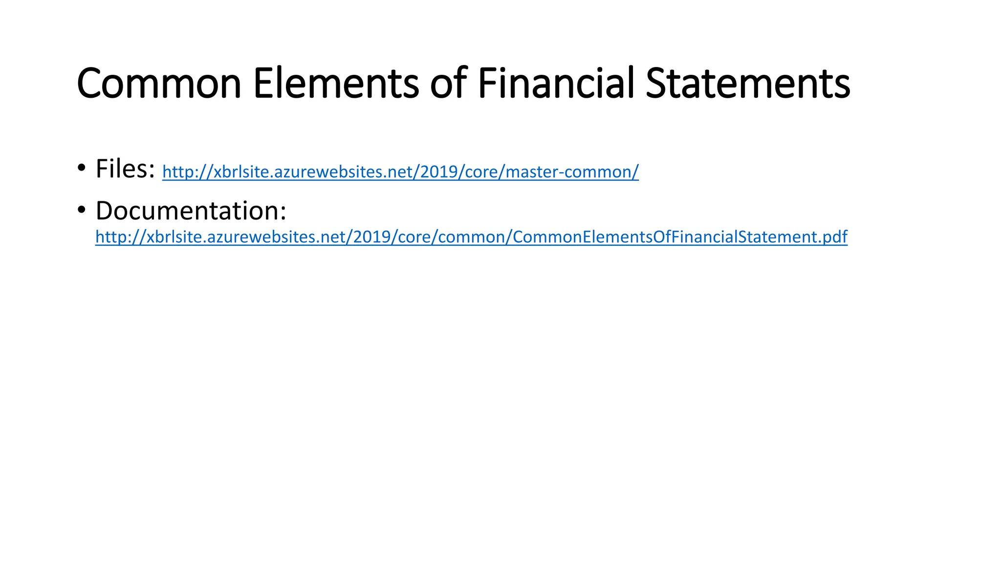 Common Elements of Financial Statements | PPT
