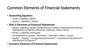 Common Elements of Financial Statements | PPTX | Stocks and Bonds ...