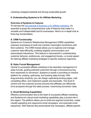 Mastering Affiliate Marketing with Systeme.io: A Strategic Guide.pdf ...