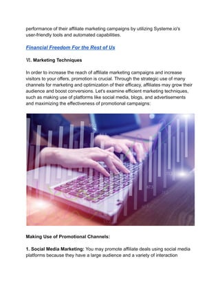 Mastering Affiliate Marketing with Systeme.io: A Comprehensive Guide | PDF