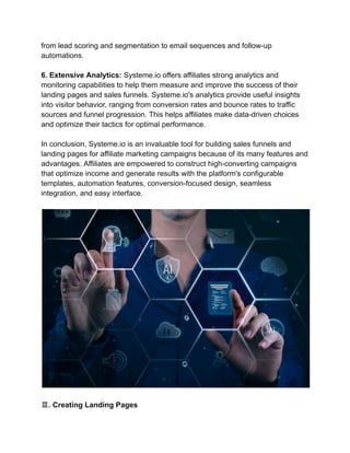 Mastering Affiliate Marketing with Systeme.io: A Comprehensive Guide | PDF