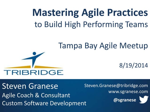 Mastering Agile Practices To Build High Performing Teams Ppt