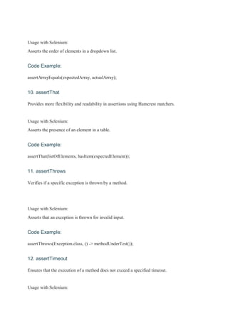 Mastering Assertions in Automation Testing, Importance and Best ...