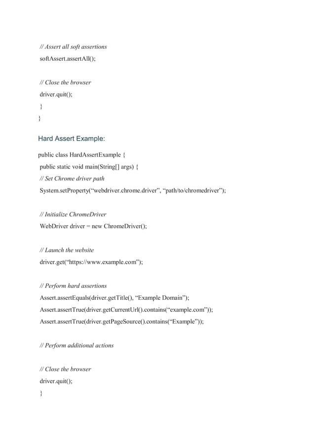 Mastering Assertions In Automation Testing Importance And Best Practicespdf