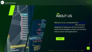 Mastering Back-End Development Building Robust Server-Side Solutions | PPT