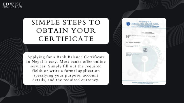 Mastering Bank Balance Certificates for Study Abroad Success. | PDF