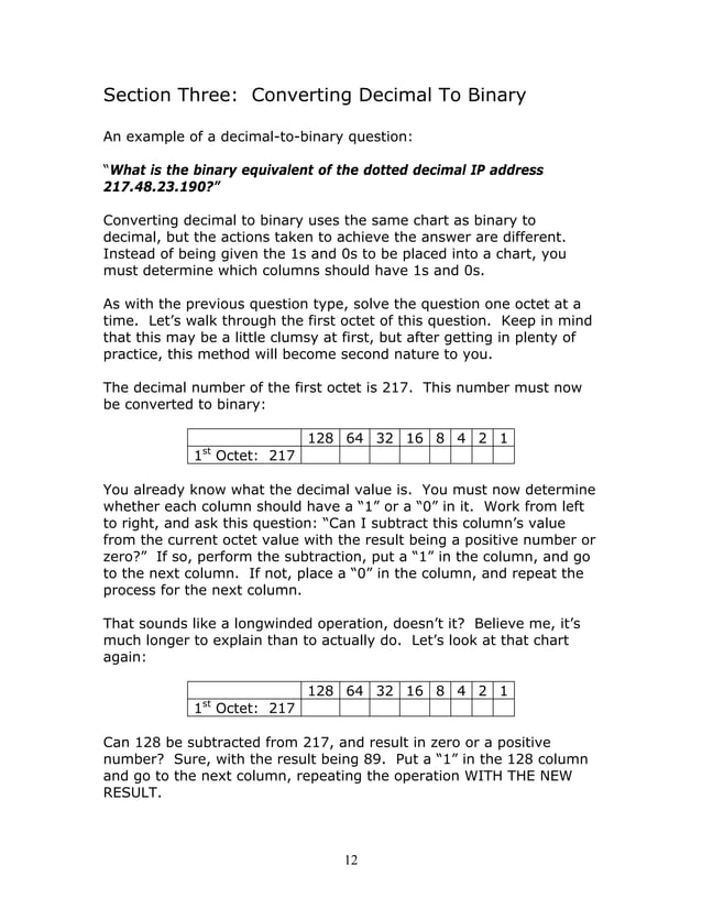Mastering binary math_and_subnetting | PDF