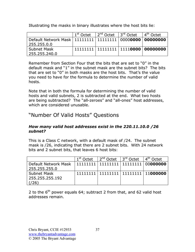 Mastering binary math_and_subnetting | PDF