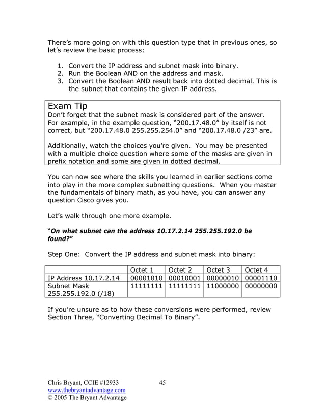 Mastering binary math_and_subnetting | PDF