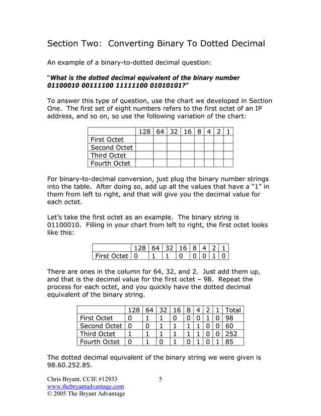 Mastering binary math_and_subnetting | PDF
