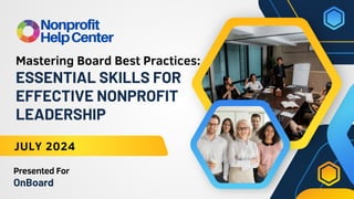 Mastering Board Best Practices: Essential Skills for Effective Non ...