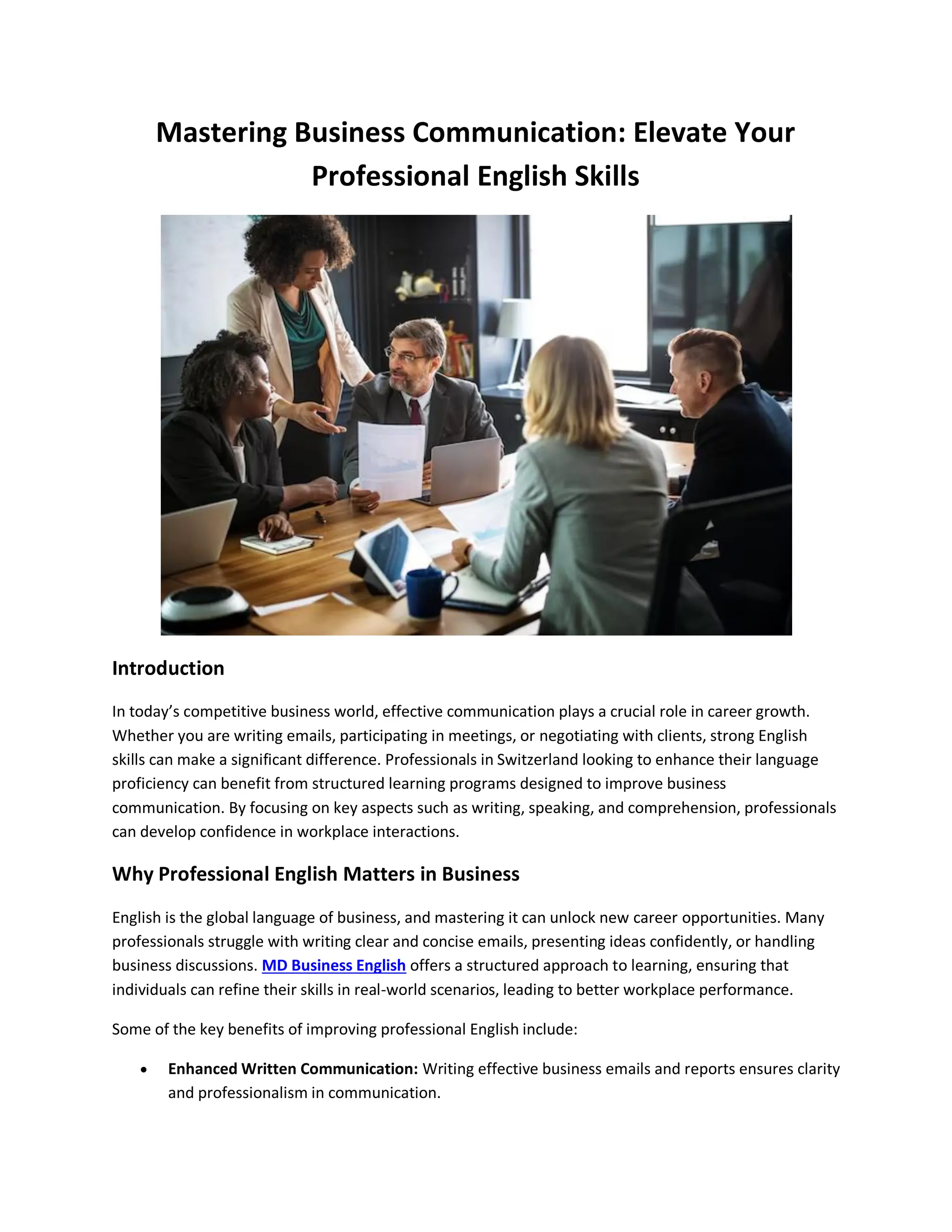 Mastering Business Communication: Elevate Your Professional English ...