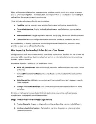 Mastering Business Communication: Elevate Your Professional English ...