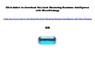 [Download] Mastering Business Intelligence with MicroStrategy