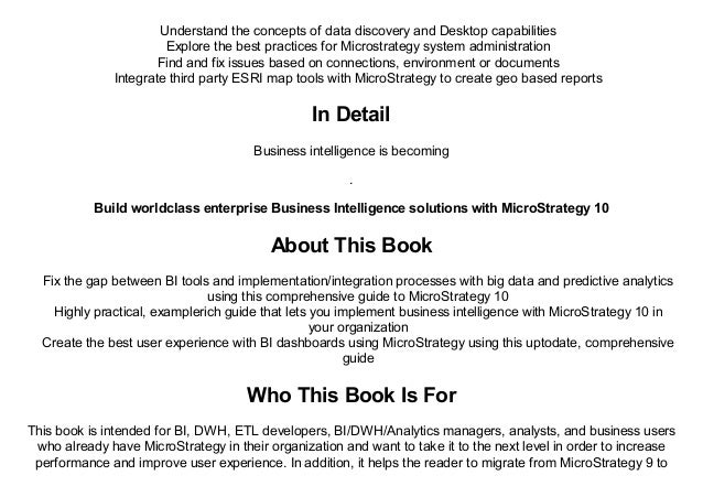 [Download] Mastering Business Intelligence with MicroStrategy
