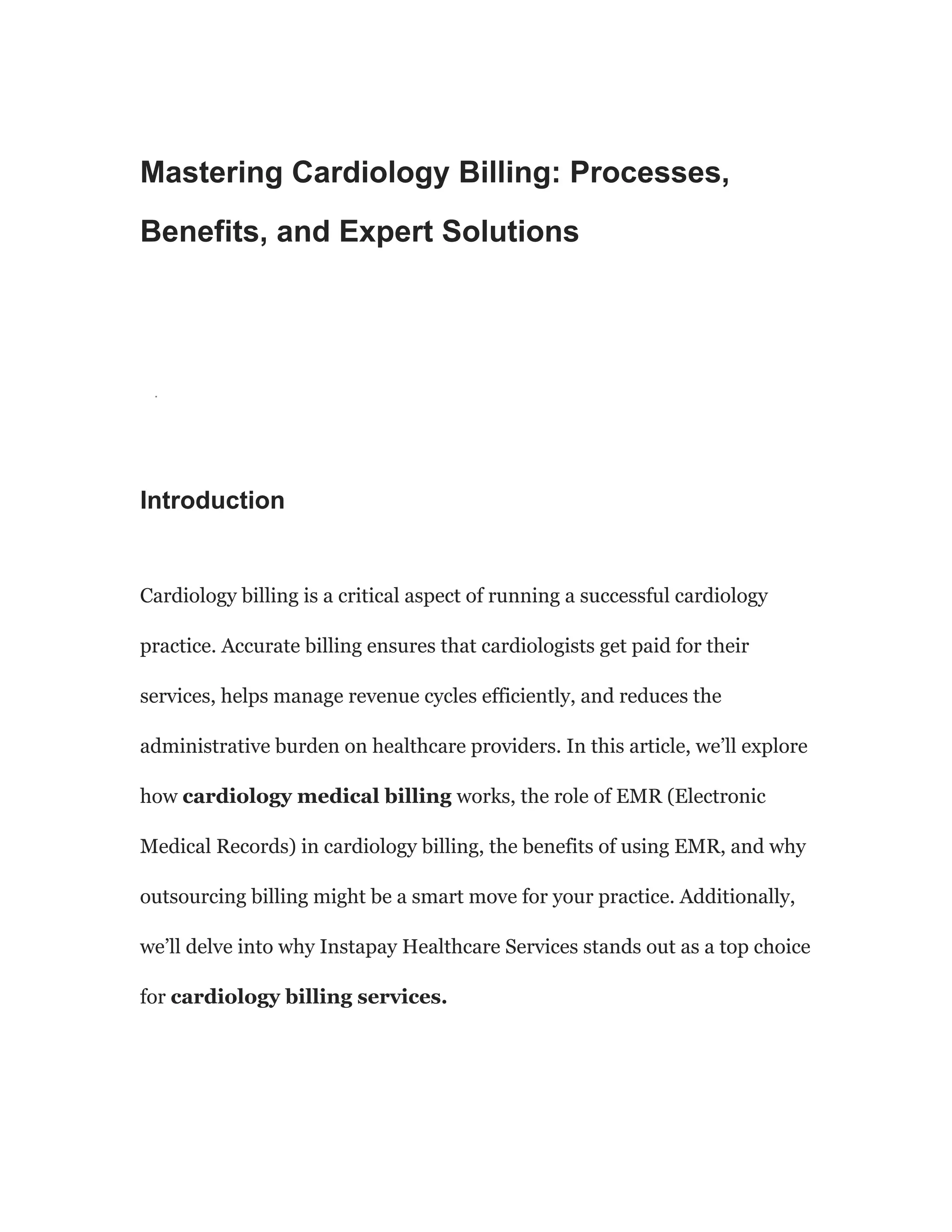 Mastering Cardiology Billing Processes, Benefits, and Expert Solutions.pdf