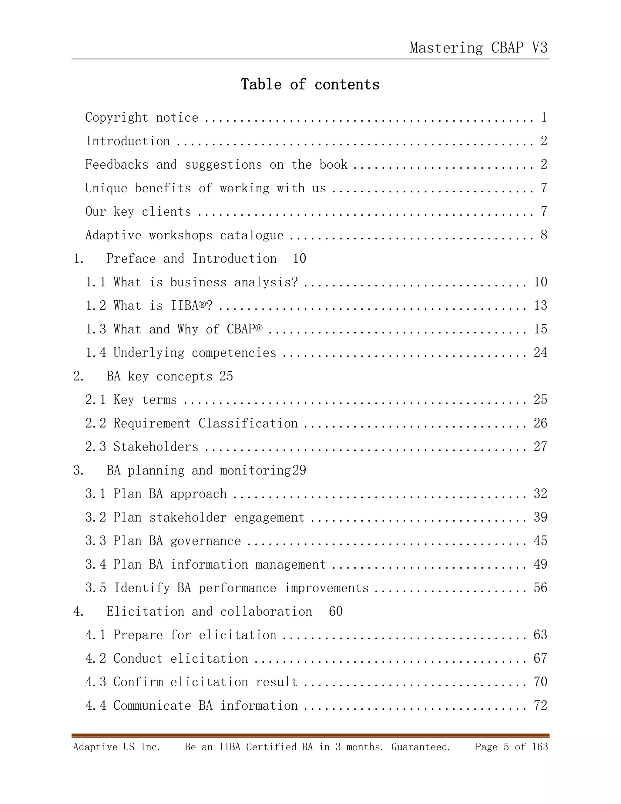 Mastering CBAP v3 Sample Chapter | PDF