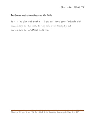 Mastering CCBA v3 Sample Chapter | PDF