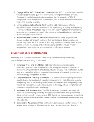 MASTERING CLOUD SECURITY WITH SOC 2 CERTIFICATION: SECURING DATA AND ...