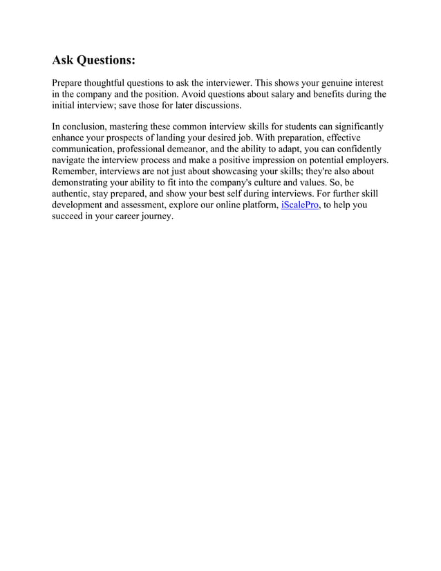 Mastering Common Interview Skills for Students Your Path to Success.pdf