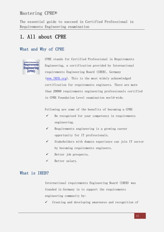 Mastering CPRE - Sample chapter | PDF