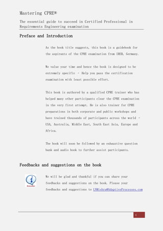Mastering CPRE - Sample chapter | PDF