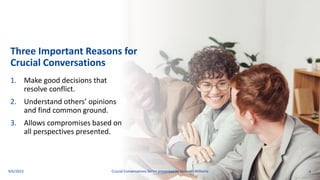 Mastering Crucial Conversations PowerPoint Design | PPTX